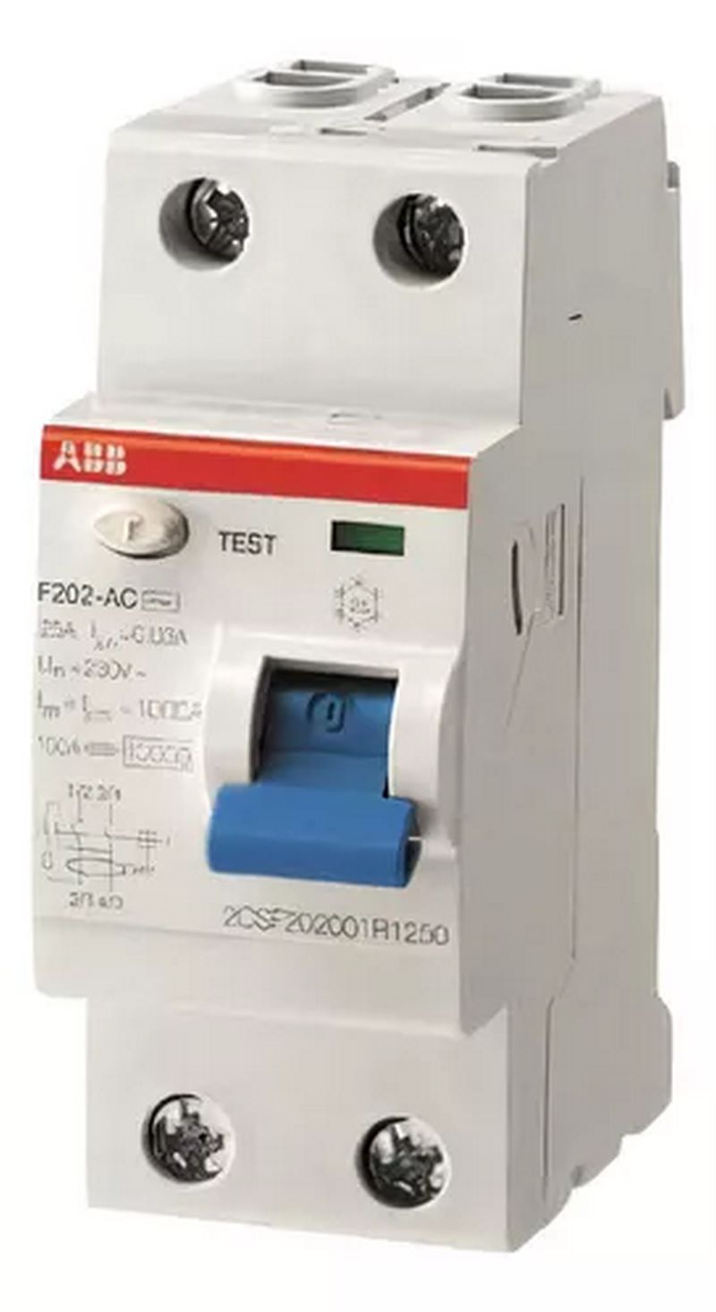Interruptor diferencial ABB 2P 25A 30mA AP-R – F202 – Electricidad Gallardo